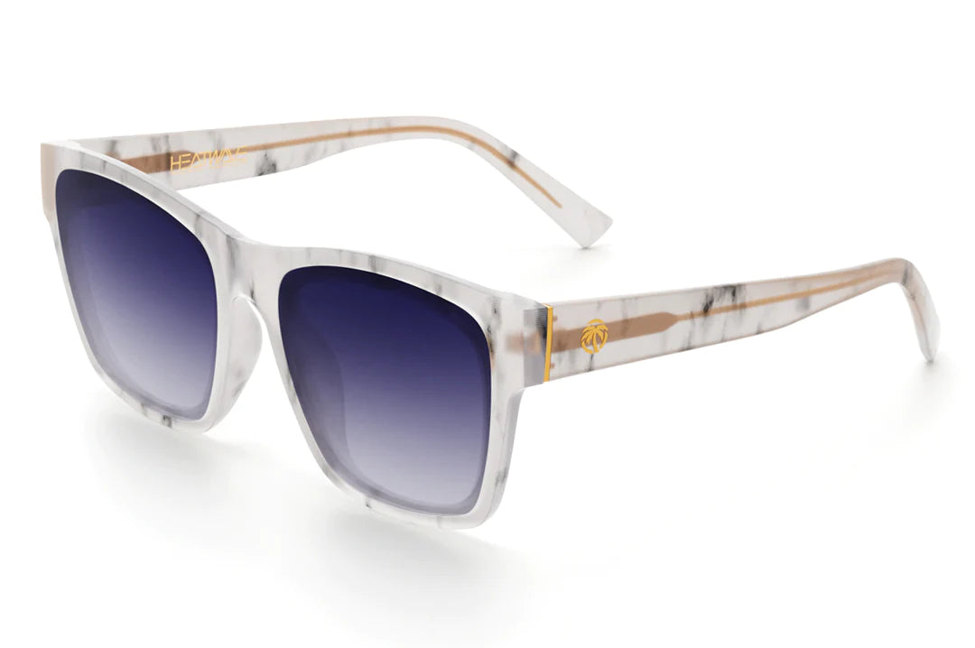 Heat Wave Marylin Sunglasses | Marble | Purple Rain Lenses – AK Motorsports